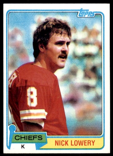 1981 TOPPS NICK LOWERY. KANSAS CITY CHIEFS #213 | eBay