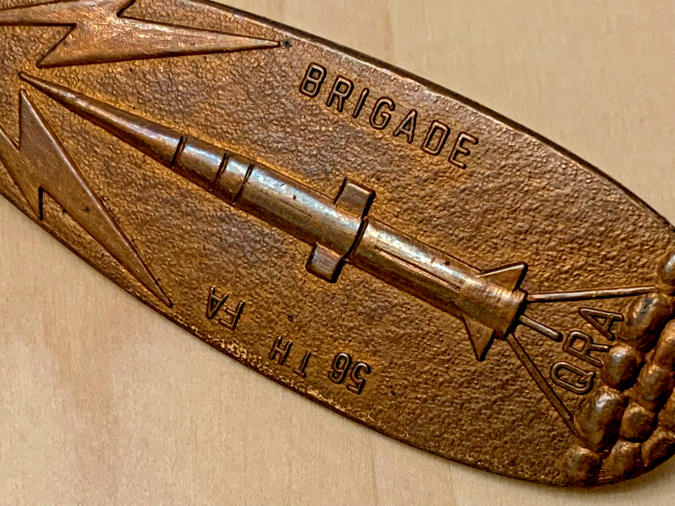 Pershing Pickle Military Pin 56th Brigade Missile Rocket | eBay