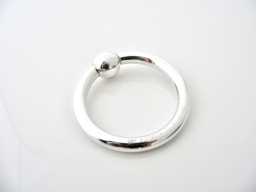 Tiffany & Co Circle Baby Rattle Teether Christening Shower Gift ...