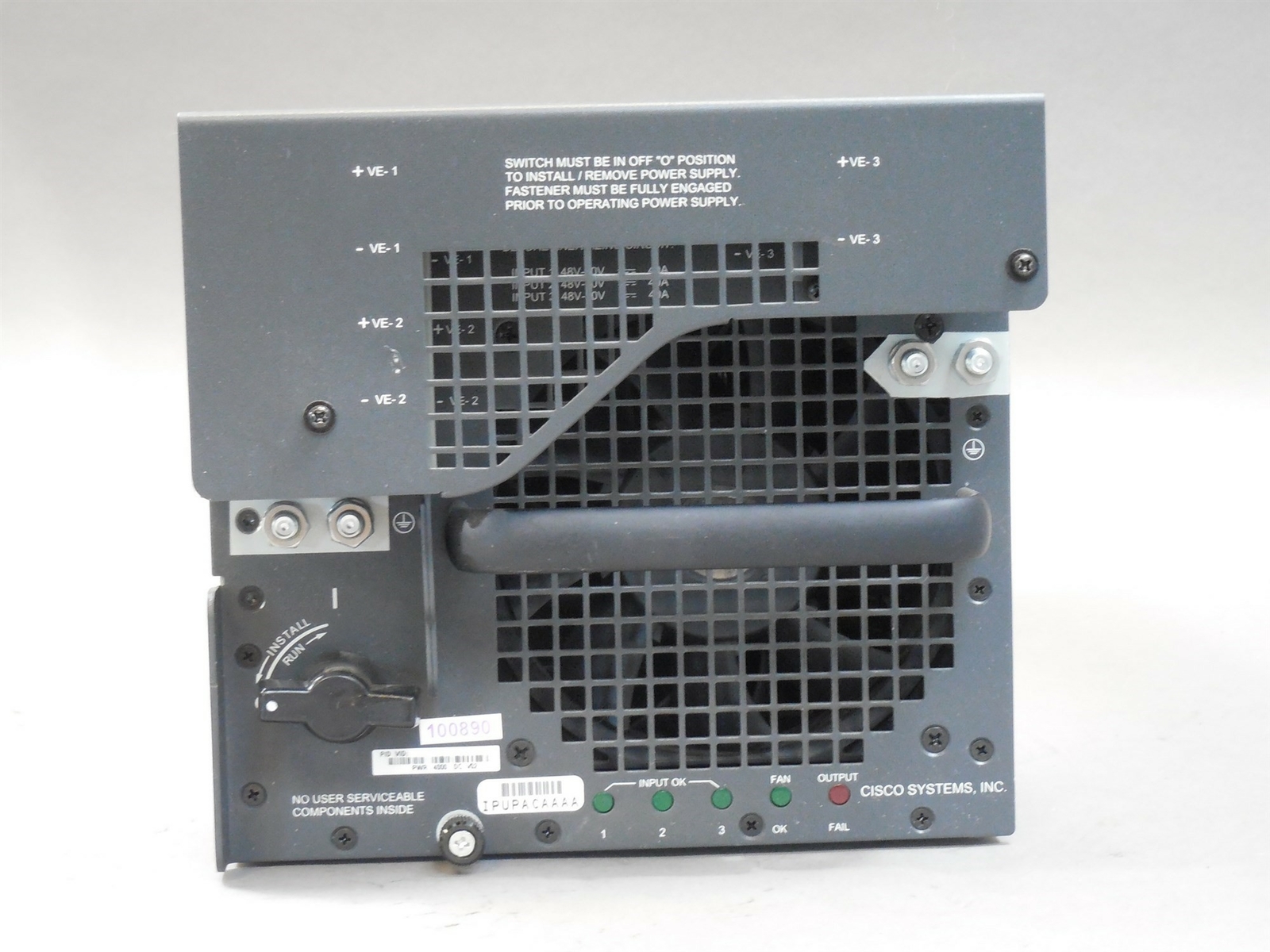 Cisco 7609 Chassis IPUPACAAAA Power Supply DCK40004-01 Rev: D - USED | eBay