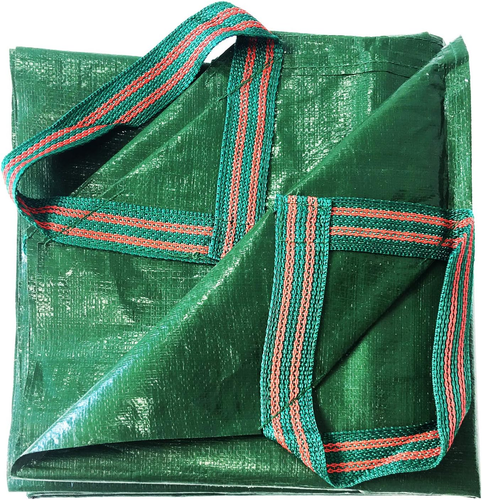 7x7 Ft Yard Garden Leaf Tarp W/ 4 Handles Waterproof Tarp for Sandbox ...