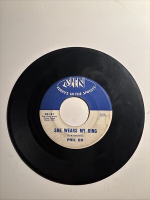 45 RPM PHIL BO SHE WEARS MY RING DONT TAKE IT SO HARD JIN RECORDS 45 ...