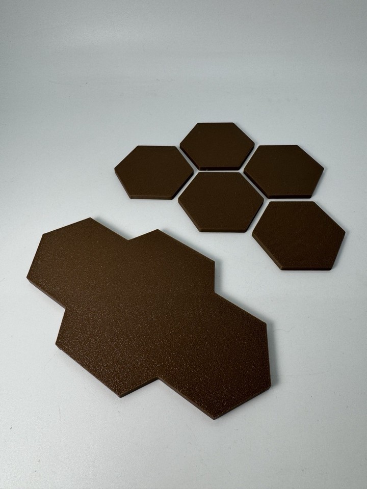 Heroscape Custom Terrain Bases (5x 1-hex) + 1 Large Hex - Create Own ...