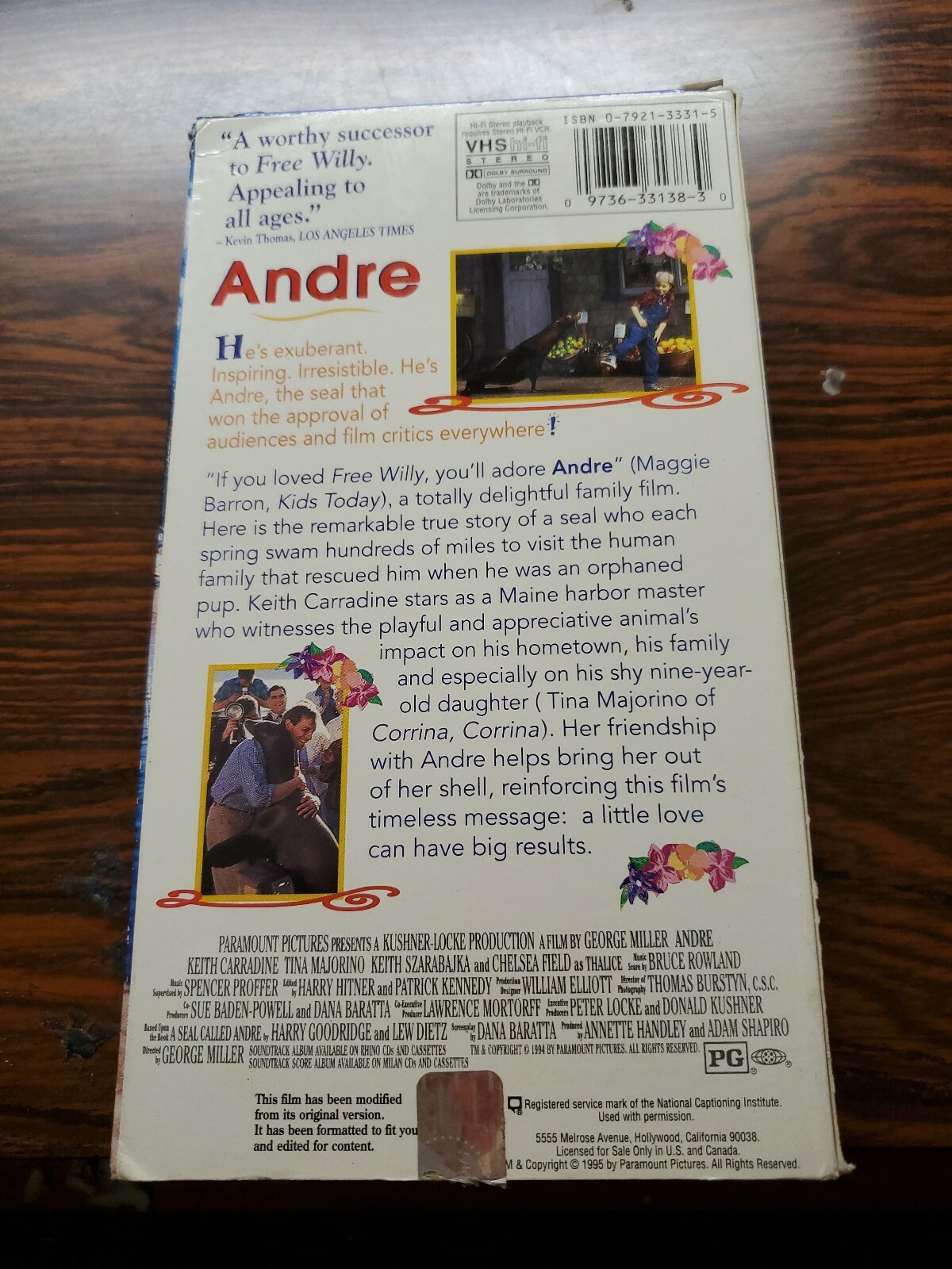 Andre (VHS, 1994) - Film Advisory Board Award 97363313830| eBay
