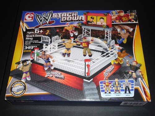 WWE C3 Stackdown Ring Building Set John Cena The Miz Universe 21031 MIB ...