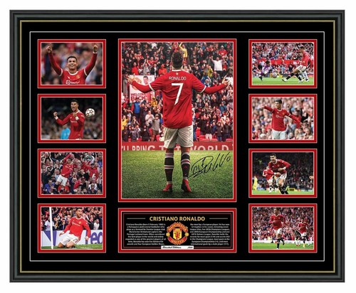 Cristiano Ronaldo 2021 Manchester United Signed Limited Edition Frame ...