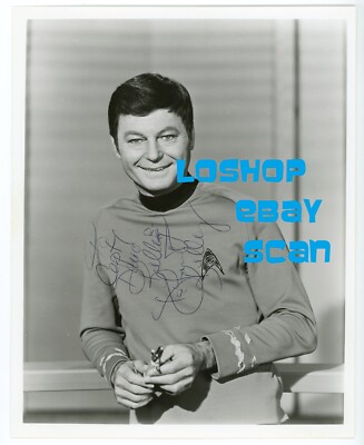 DeForest Kelley Signed Photo STAR TREK AUTOGRAPH TOS vintage Dr. McCoy ...