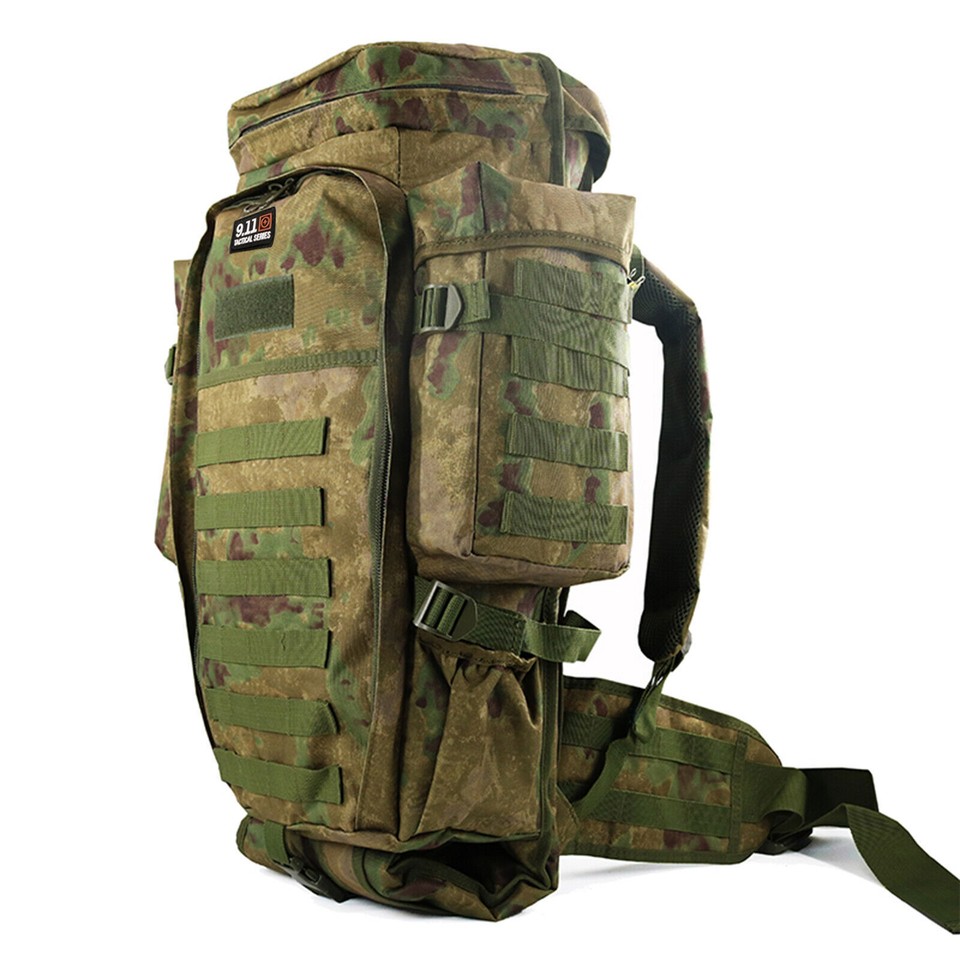 50L/80L/100L Outdoor Military Tactical Backpack Rucksack Camping Hiking ...