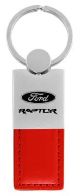 Ford Raptor Duo Rectangular Leather Key Chain (Red) | eBay