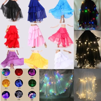 LED Skirt Belly Dance LED Dress Belly Dance Costume Skirts fairy LED ...