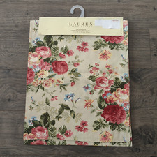 Ralph Lauren Fall Autumn Aria Floral Gray 72" 100 Cotton Table Runner ...