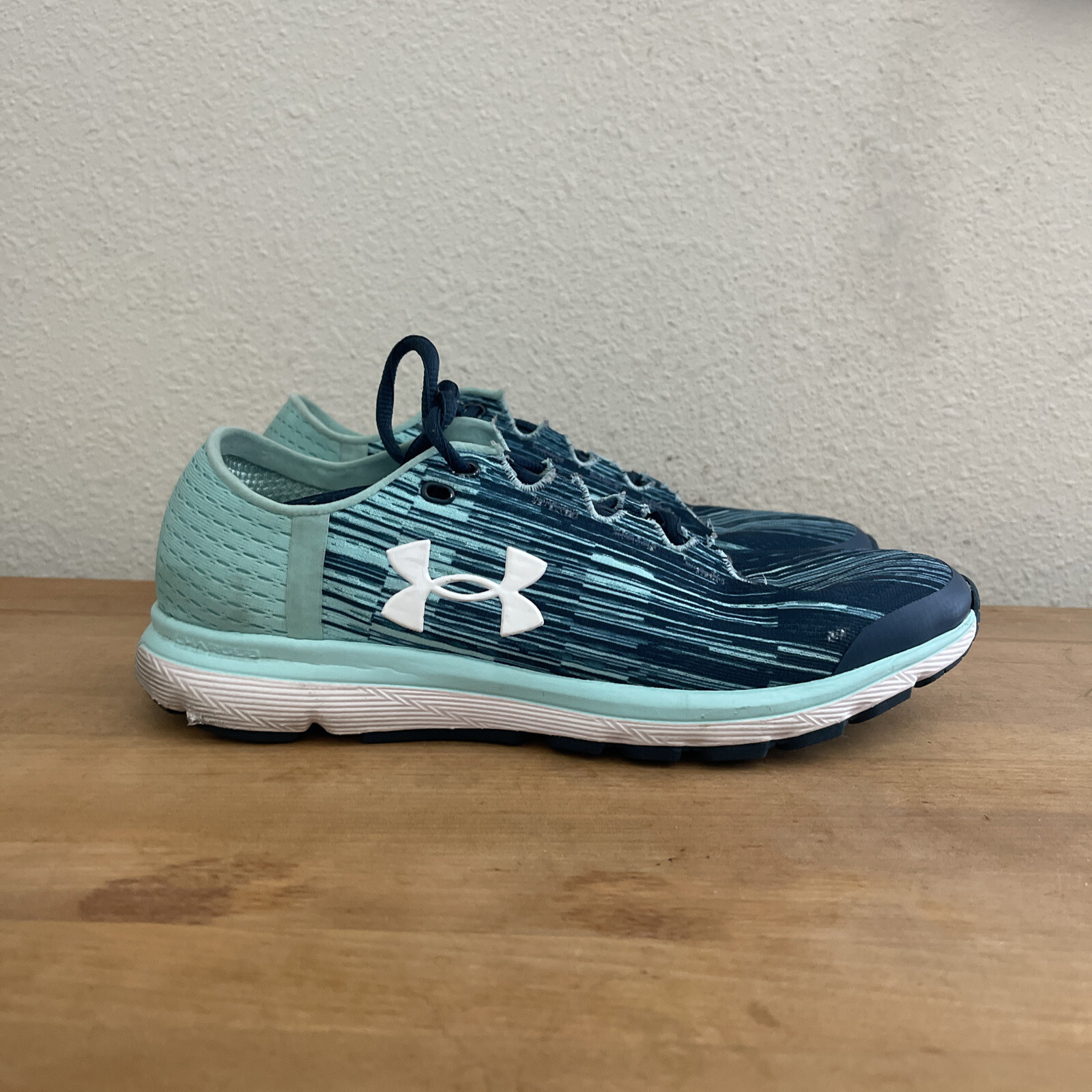 Under Armour Womens SF Velociti 1298675-918 Aqua Running Shoes Sneaker ...