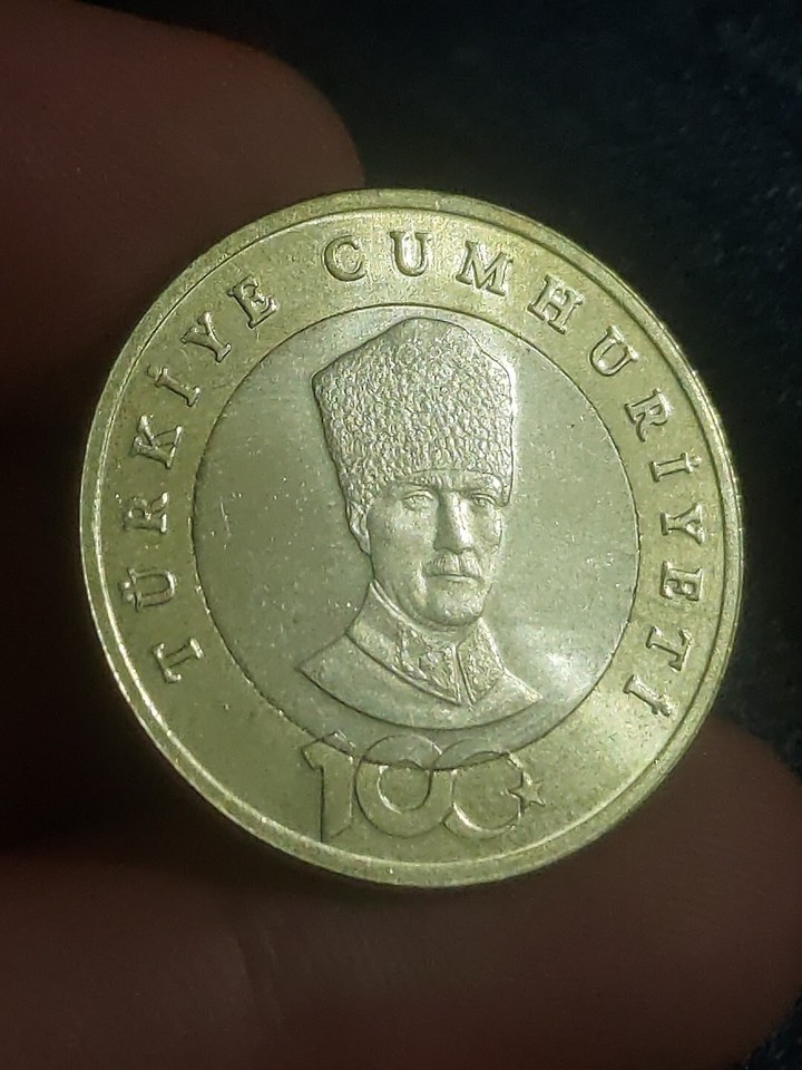2023 Turkiye Turkish 5 Turk lira 100 th Republic Anniversary UNC coin ...