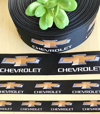 5/8, 7/8 & 1.5" (1 YD) Chevrolet Grosgrain Ribbon Chevy Truck Chevy Car ...