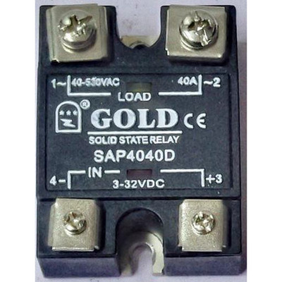 1pc new GOLD SAP4040D solid-state relay 3-32VDC 40-530VAC 40A Quality ...