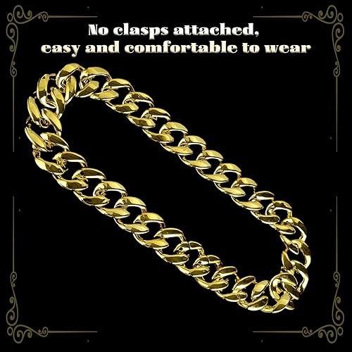 36 Big Chunky Necklace Fake Gold Chain MenS hip hop rapper chain fake ...