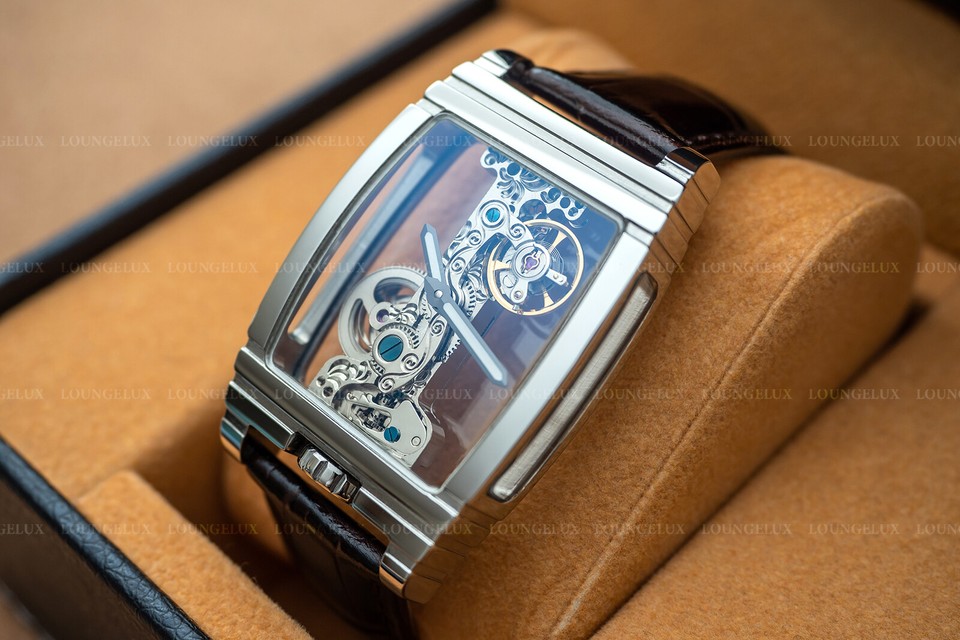 Mens Silver Bridge Manual Mechanical Watch - Brown Leather DIASTERIA ...