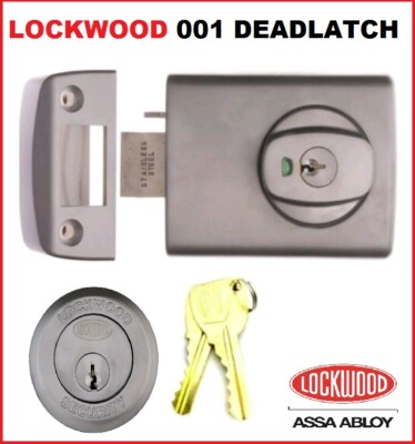 Lockwood 001 Deadlatch Double Cylinder Deadlock for unit doors metal ...
