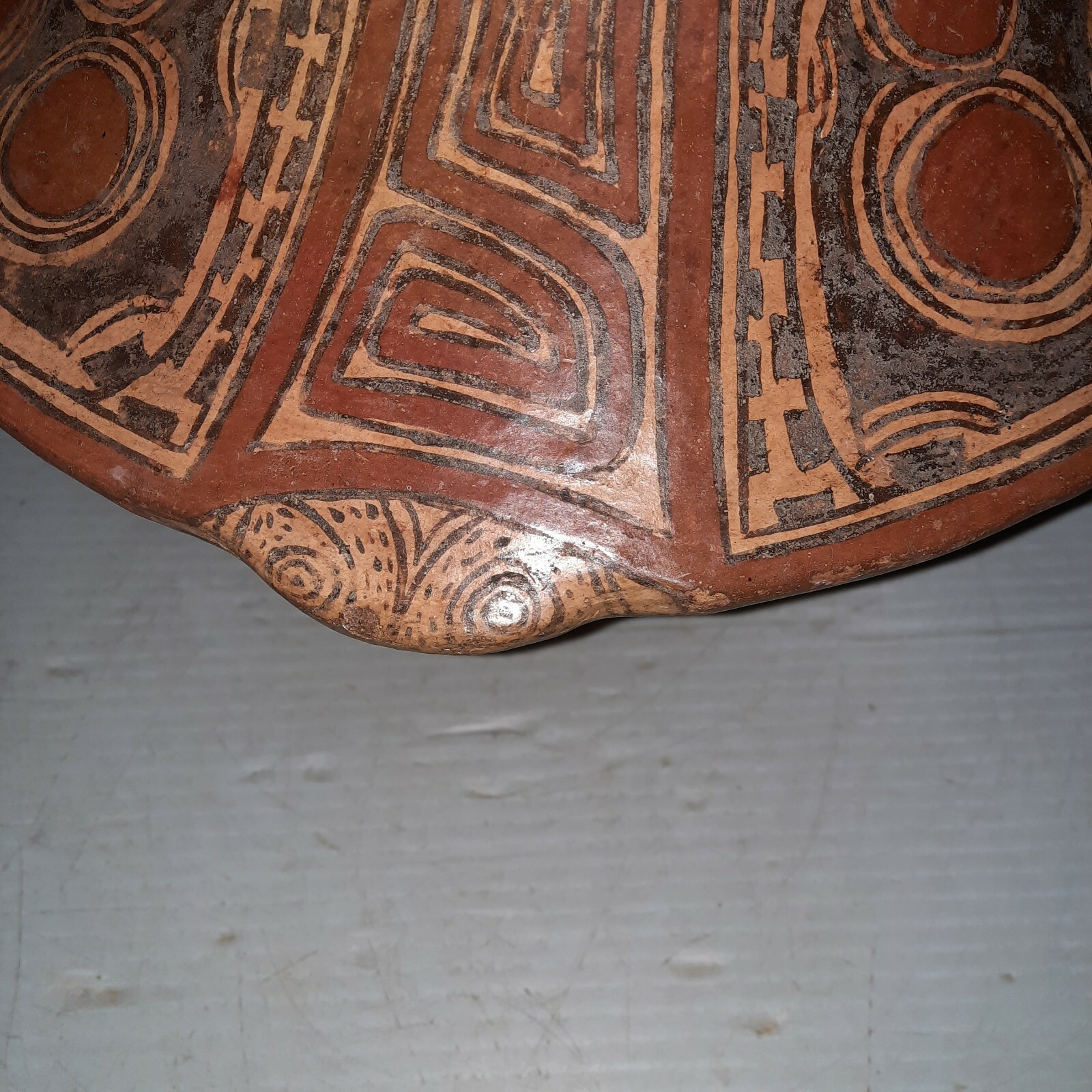 Pre-Columbian Panamanian Conte Cocle Sea Turtle Pottery Jar Vessel ...