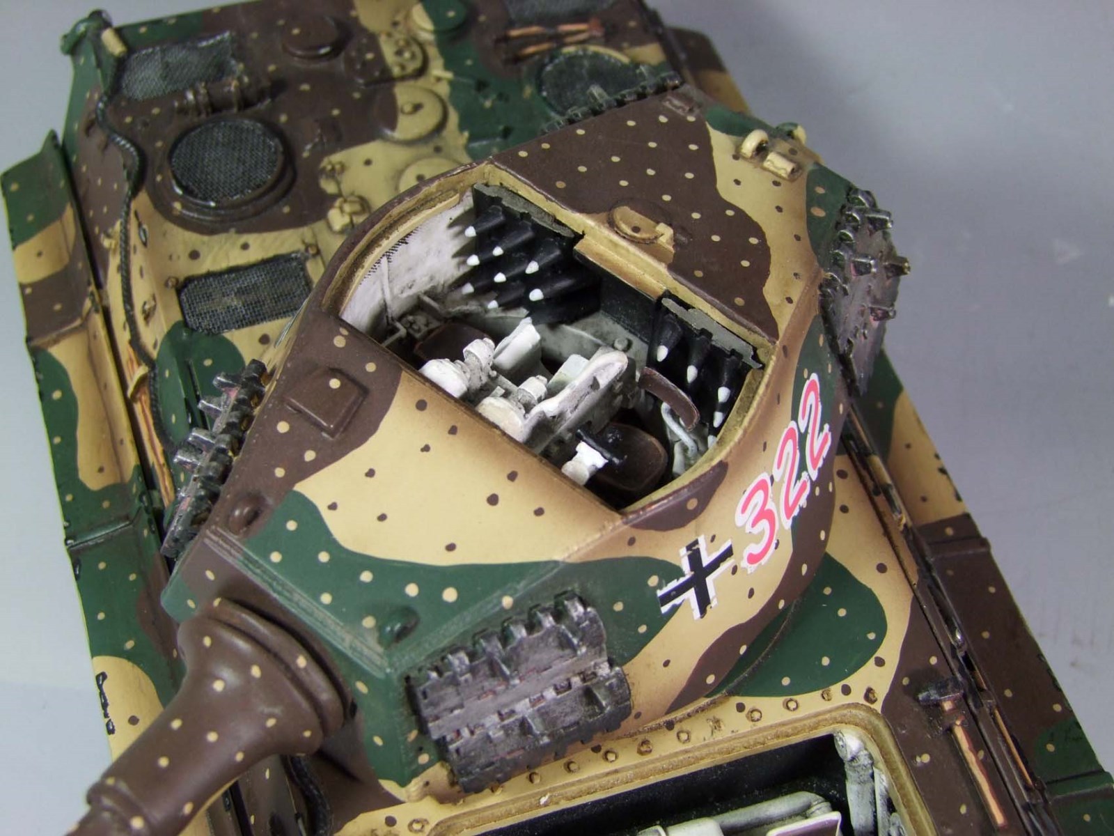 1/30 ww2 German King Tiger Camouflage with interior inside | eBay