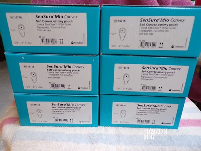 Coloplast SenSura Mio Soft Convex Pouches 16716 Pouches per Bx 6 boxes ...
