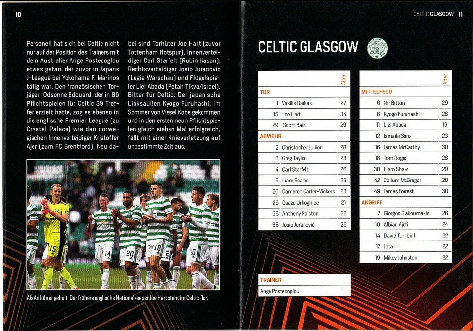 30.9.21 Celtic Glasgow - Bayer Leverkusen Scotland Germany VIP Media ...