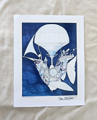 Real MUSGRAVE Signed Print 1984 Wizard Air Ship Starseeker | eBay