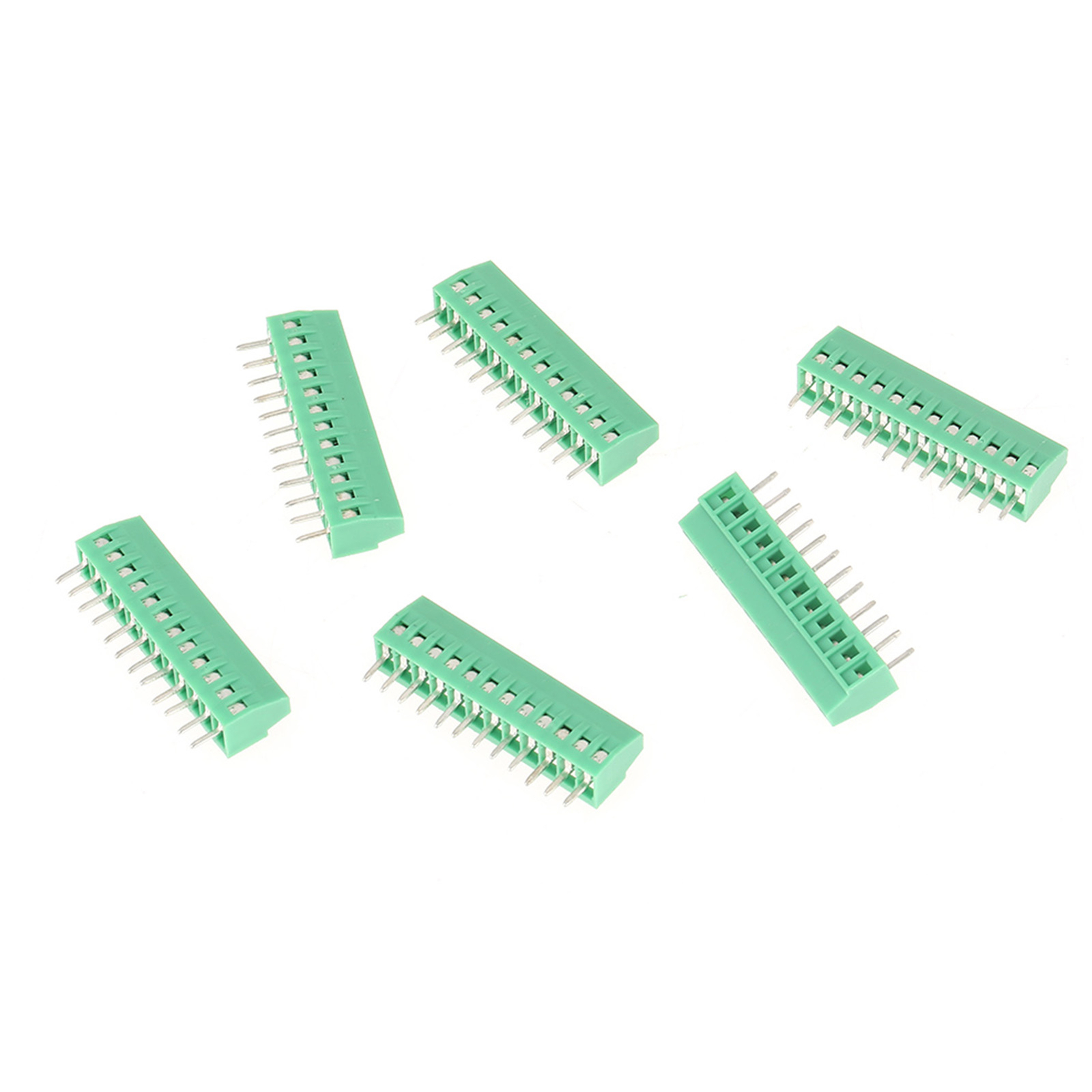 10pcs/set 12 Pin 2.54mm Pitch Green PCB Screw Terminal HEock Connector ...