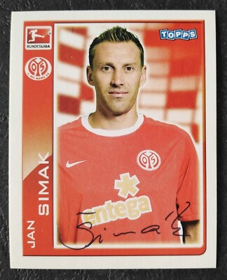 Topps Sticker 267 Jan Simak FSV Mainz 05 Fußball Bundesliga 2010/11 ...