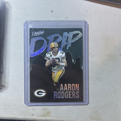 2021 AARON RODGERS Panini Prestige Football DRIP Case Hit SSP Packers ...