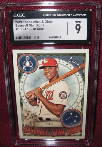 2019 TOPPS ALLEN & GINTER STAR SIGNS #BSS-47 JUAN SOTO CGC 9 MINT | eBay