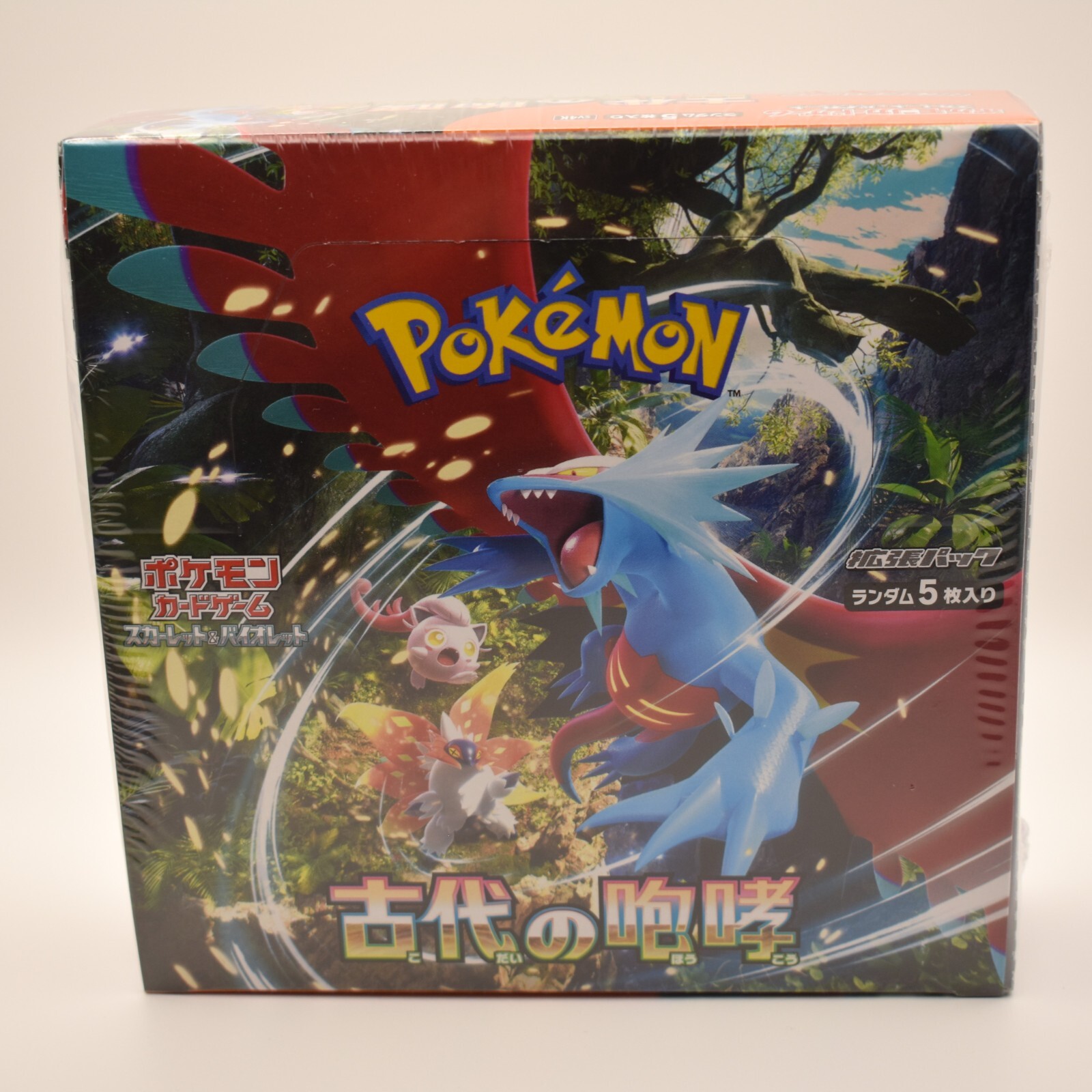 Pokémon Ancient Roar SV4K Japanese Booster Box w Plastic Display Case ...