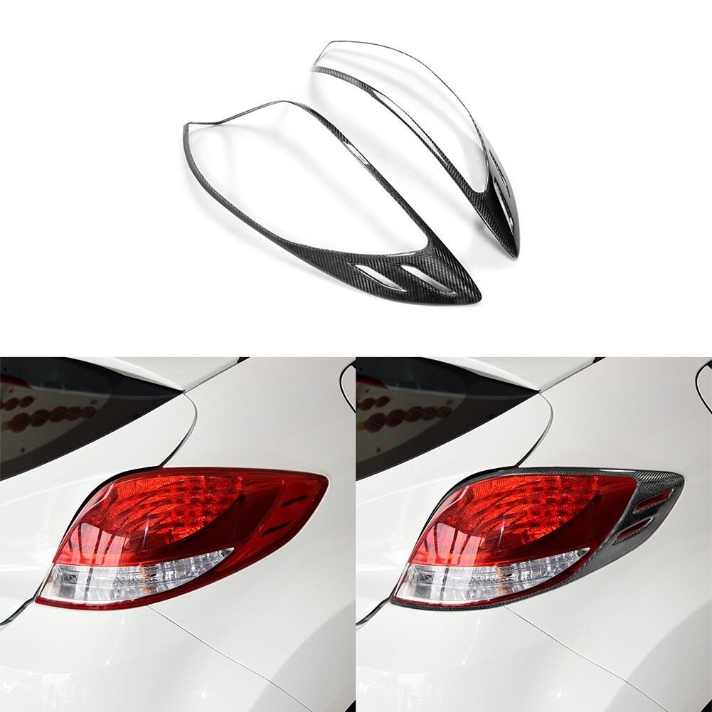 For Hyundai Veloster 2011-2017 Dry Carbon Fiber Rear Tail Light Lamp ...