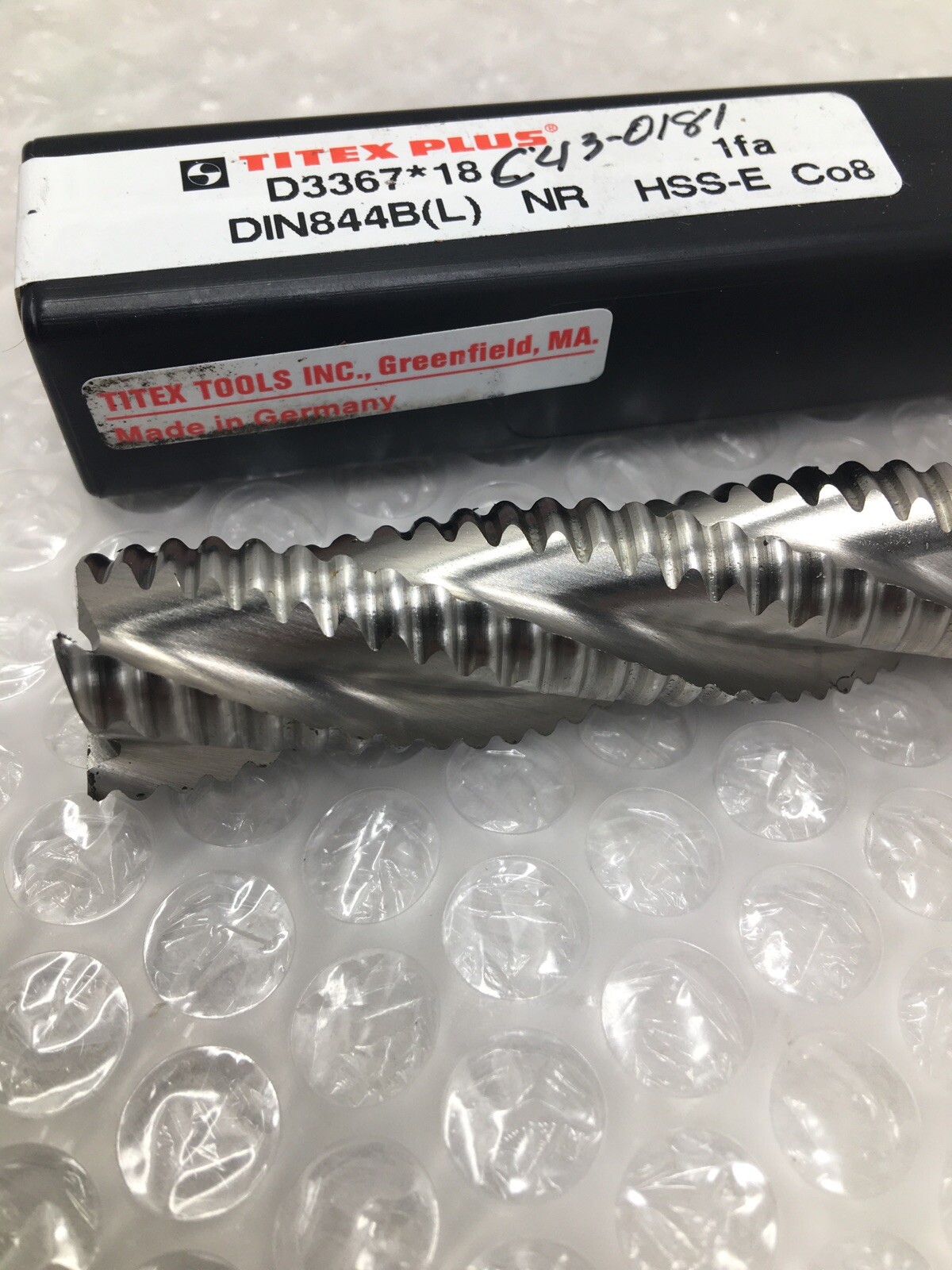 Titex Plus 18mm x 16mm x 63mm x 123mm Cobalt 4 Flute End Mill, Roughing, D3367 | eBay