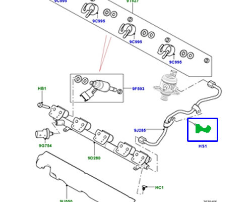 GENUINE LAND ROVER FUEL INJECTOR SCREW SET LR2 EVOQUE RANGE ROVER SPORT ...