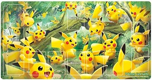 Pokemon card game rubber play mat Pikachu forest 30×58cm | eBay