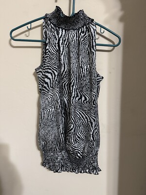 Essentials Small Zebra Print Sheer Women’s | eBay