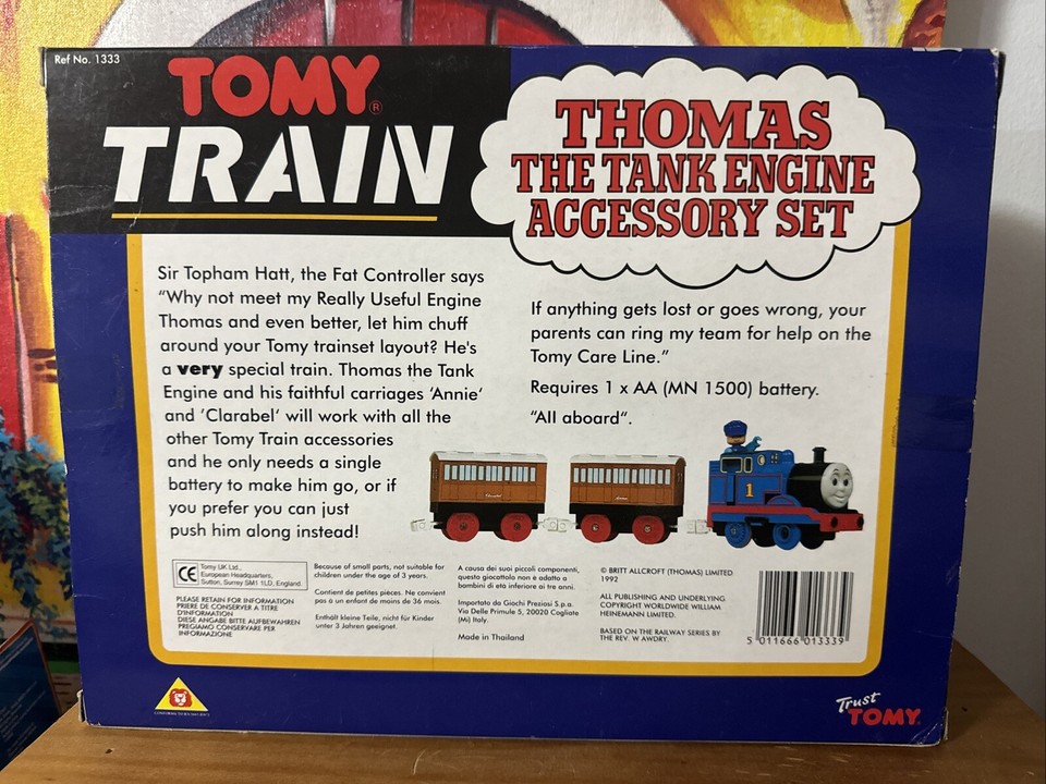 Thomas The Tank Engine Set 1992 TOMY TRAINS Thomas The Tank Motorised ...