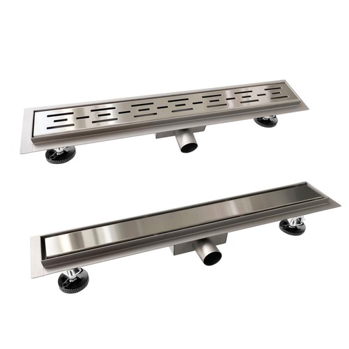 LINEAR SHOWER DRAIN NEW 60CM STAINLESS STEEL WETROOM BATHROOM CHANNEL ...