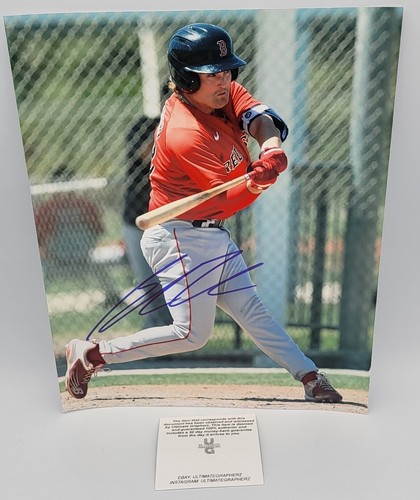 BLAZE JORDAN BOSTON RED SOX TOP PROSPECT STAR SIGNED 8X10 BASEBALL ...
