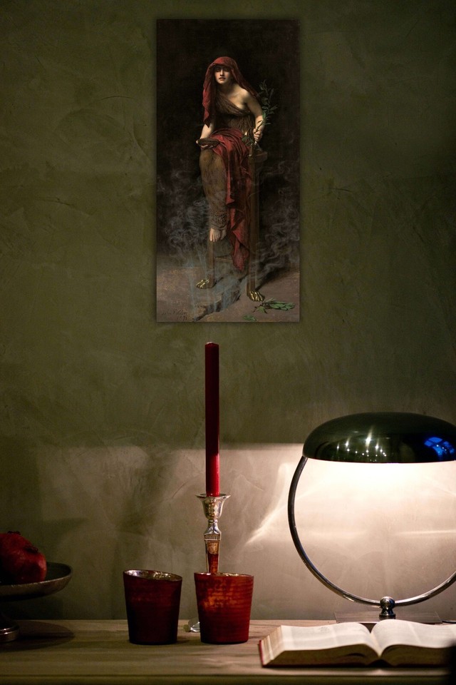 Priestess of Delphi by John Collier (1891) Giclée Canvas Print - Multi ...