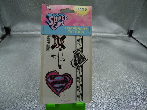 DC SUPERGIRL TEMPORARY TATTOOS NOS | eBay