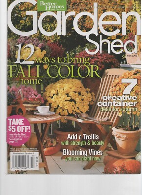 Garden Shed Magazine Fall 2003 Better Homes and Gardens, Fall Color ...