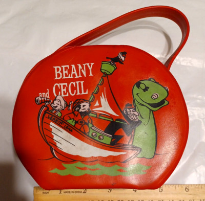 Vintage Beany And Cecil Bob Clampett Cartoon Vinyl Purse Bag 1950s Toy ...