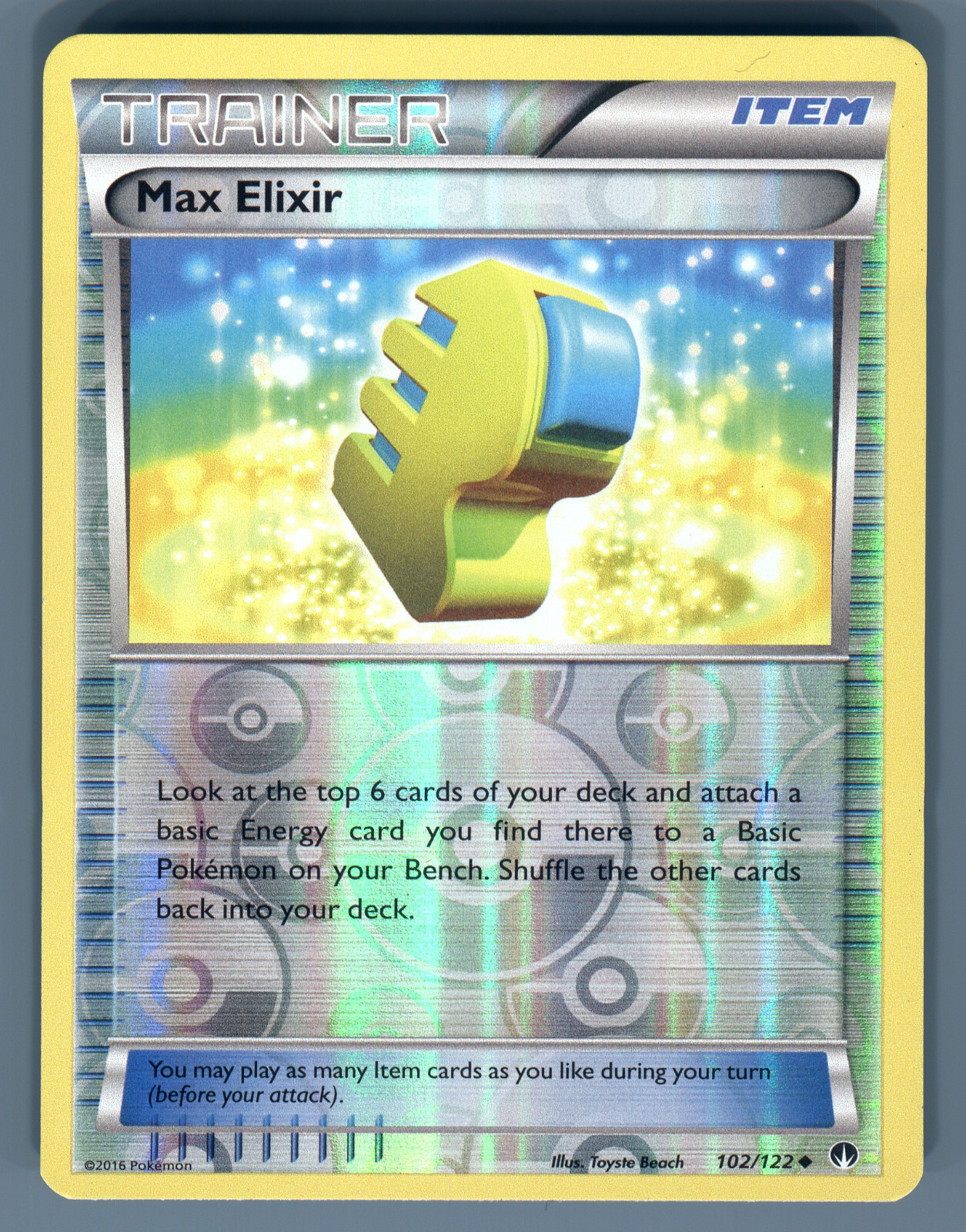 Pokemon Max Elixir BREAKPoint 102/122 Reverse Holo Uncommon Card ...