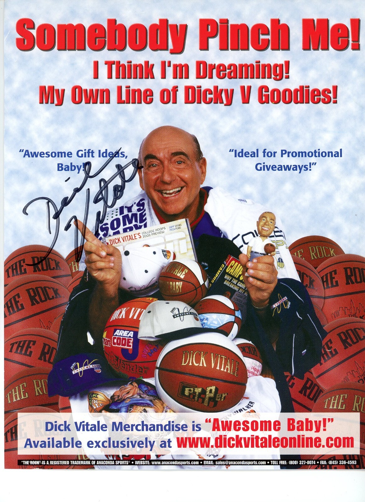 Autographed magazine Cover College Basketball Coach Announcer Dick Vitale | eBay