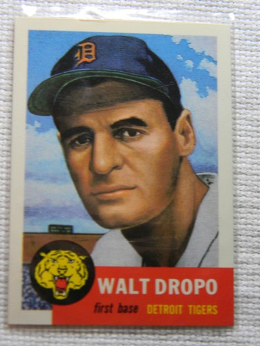 WALT DROPO #121 DETROIT TIGERS-Topps1953 Baseball Archives Card-1991 ...