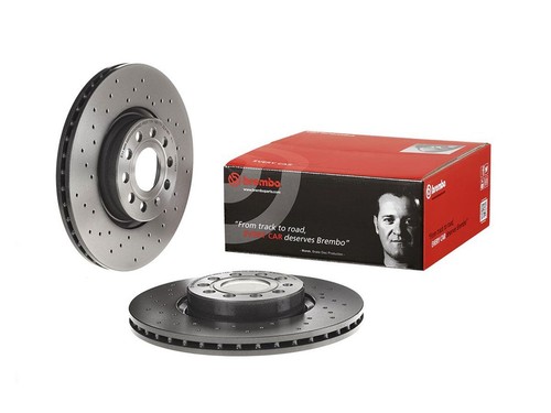 BREMBO XTRA FRONT BRAKE DISC FOR POLO (6R1, 6C1) 1.8 GTI 230 169KW 04/ ...
