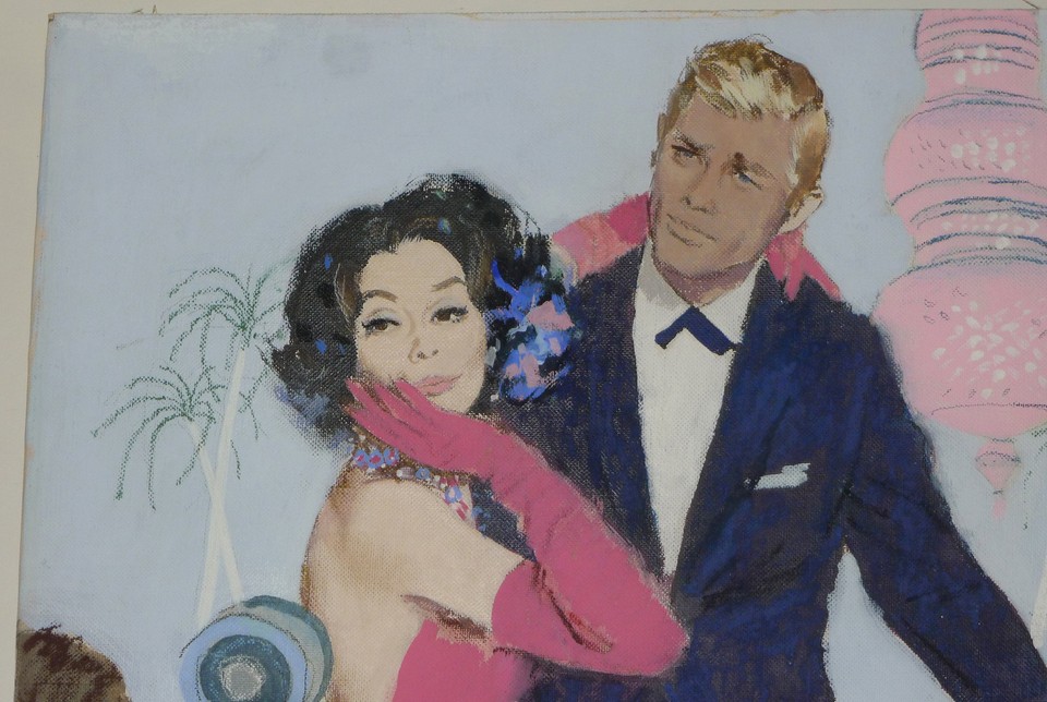 JON WHITCOMB ORIGINAL ILLUSTRATION ART SIGNED PAINTING MOVIE STARS ...