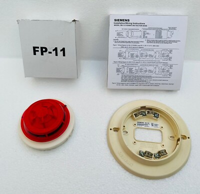 Siemens FP-11 Intelligent Fire Alarm Smoke Heat Detector #Free Express ...